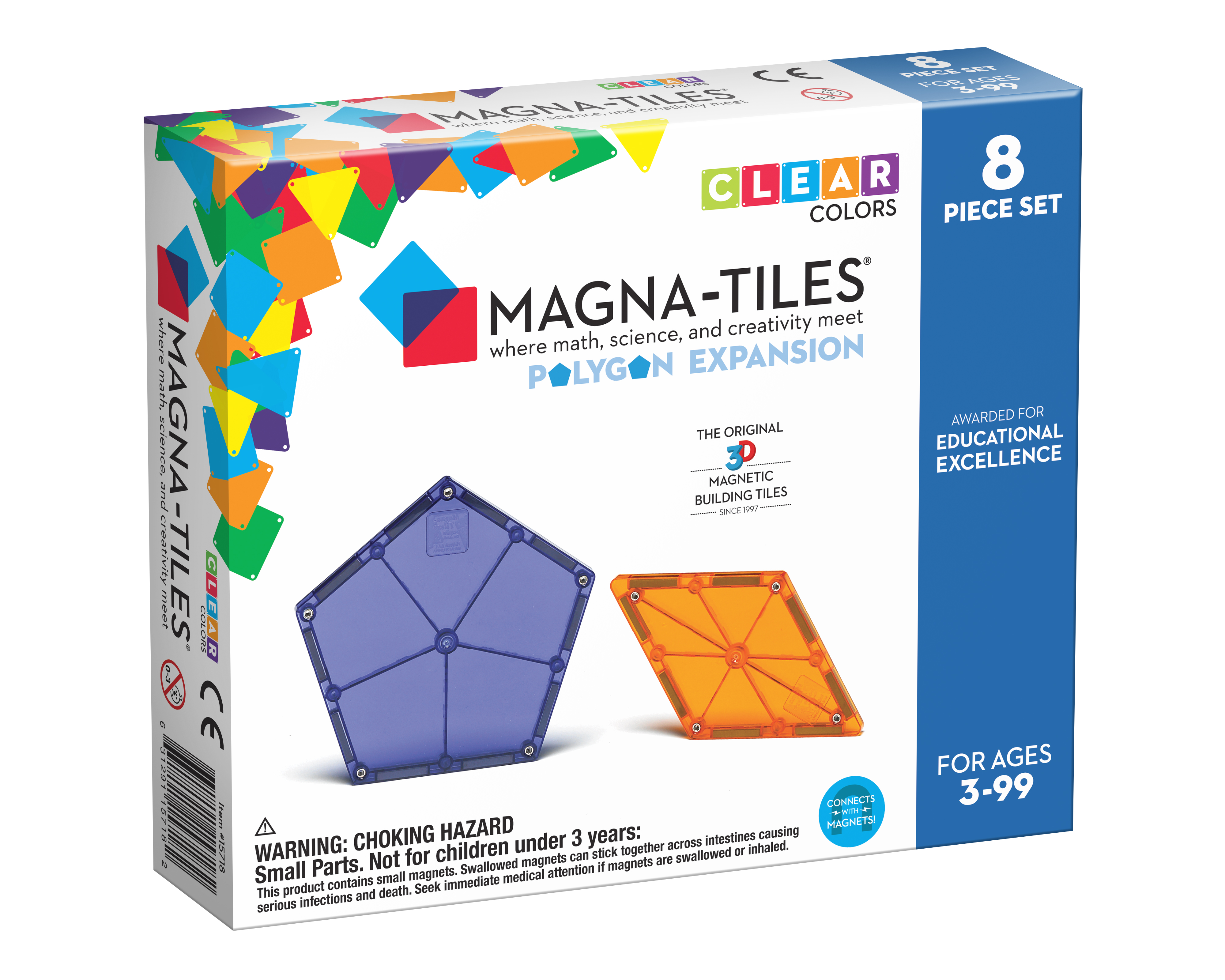 Μαγνητικό Παιχνίδι Κατασκευών Magna-Tiles Polygons Expansion για Παιδιά ...